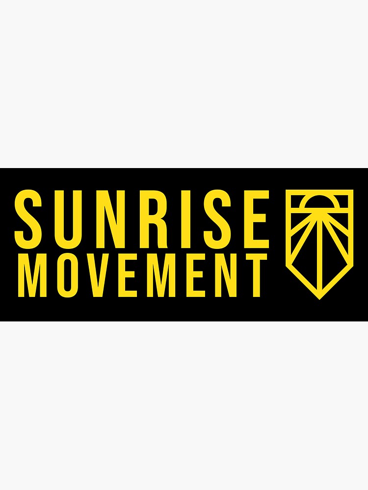 "sunrise movement" Sticker by Quelp | Redbubble