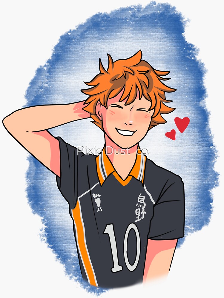 "Shoyo Hinata" Sticker for Sale by MyLittleCanvas | Redbubble