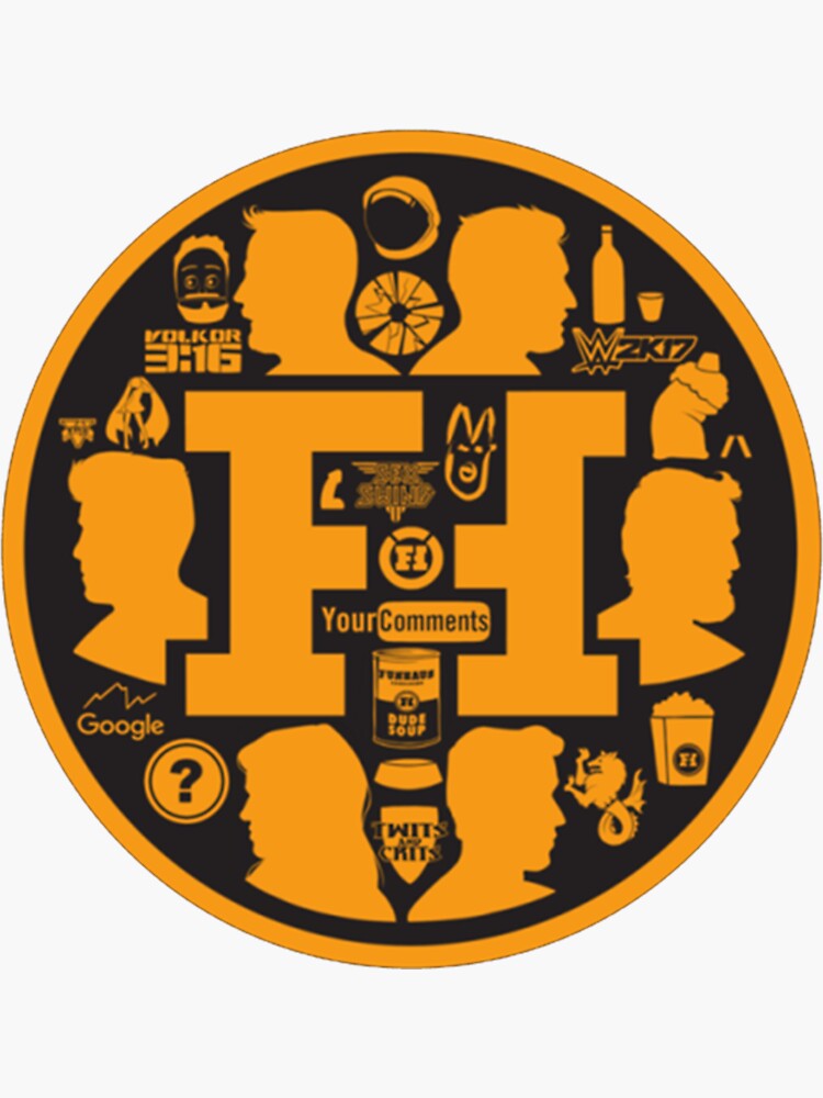 "Funhaus Logo Essential T-Shirt" Sticker by MichaelMande | Redbubble