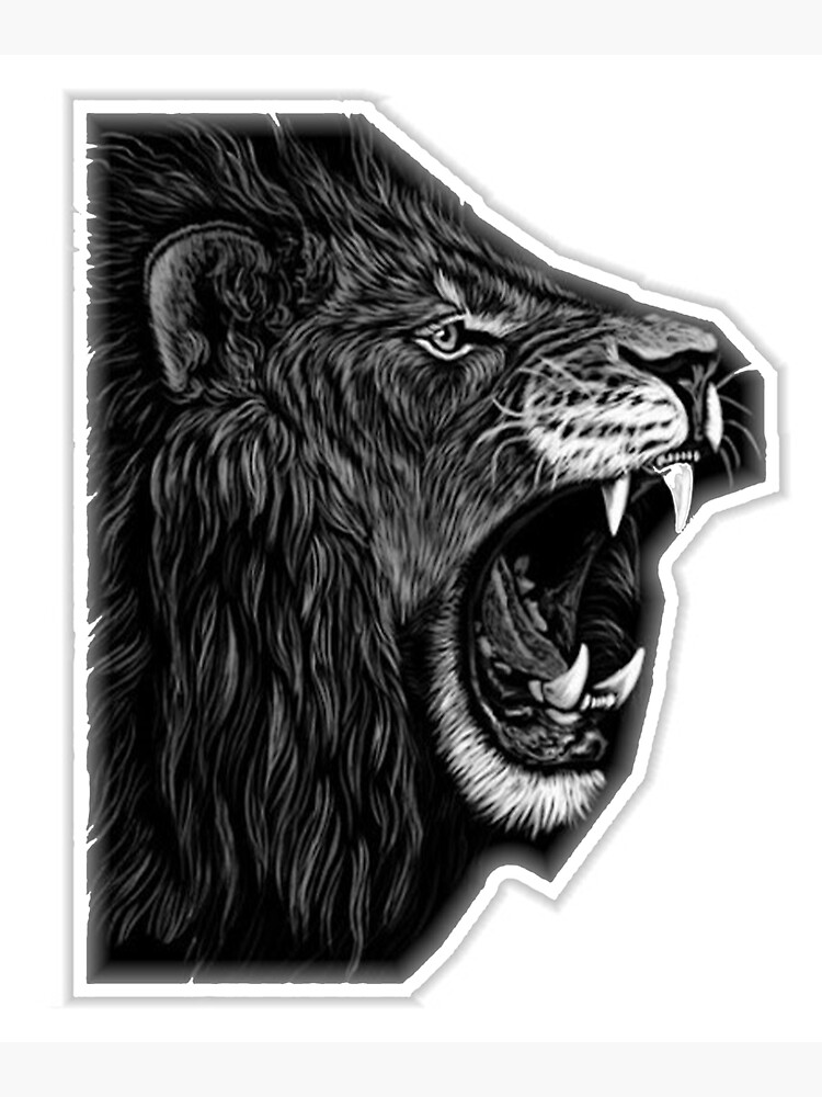 "thunder lion" Sticker by SuPeRxXxAzzRaeL | Redbubble