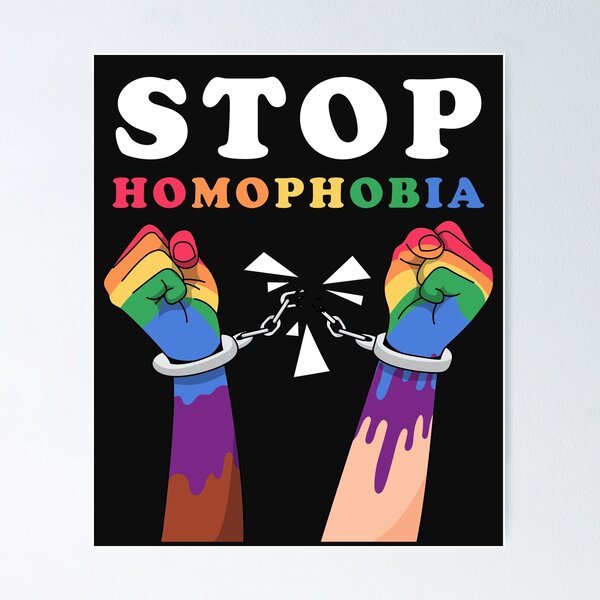"LGBT Colors Stop Homophobia" Poster for Sale by skeierleber4327 ...
