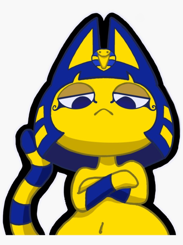 "Ankha " Sticker for Sale by BalkisBoutique | Redbubble