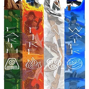 "Korra Elements " Poster for Sale by ckmkoezg | Redbubble