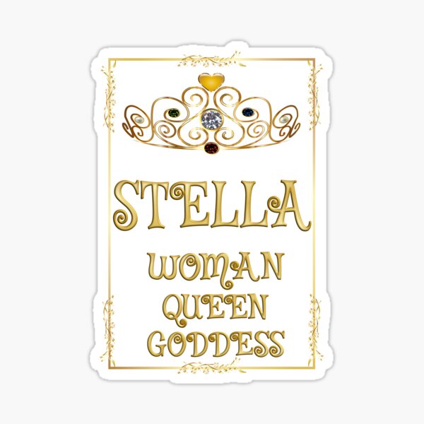 "Stella - woman - queen - goddess" Sticker for Sale by madrigenum ...