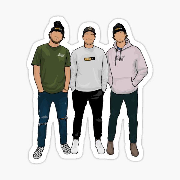 "J-Marts, Cuddy & Will Blake" Sticker by attemptedart | Redbubble