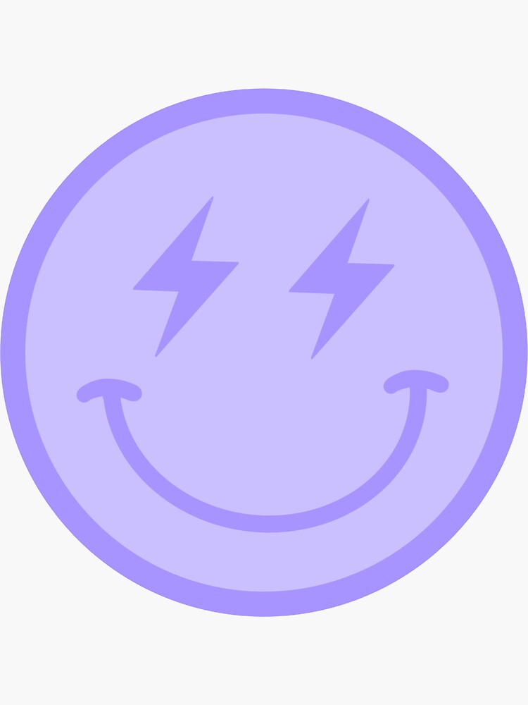 "Preppy Smiley Face Sticker " Sticker for Sale by elle-dee-art | Redbubble