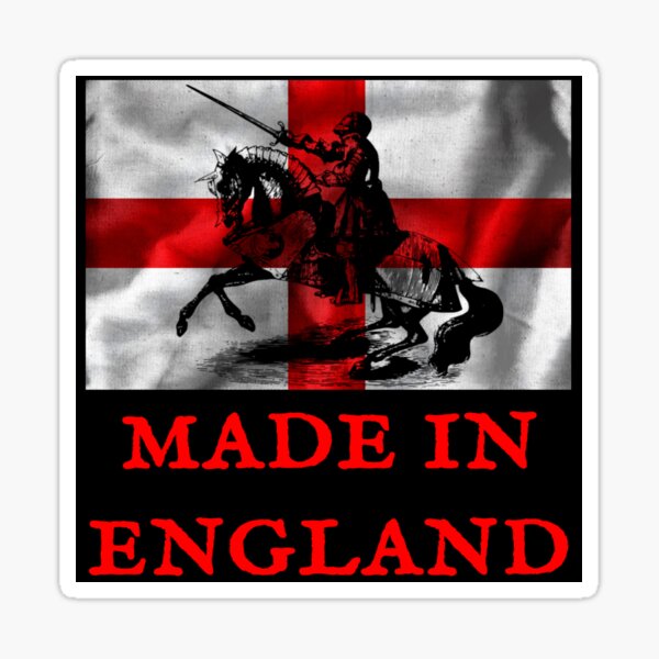 "Made In England" Sticker by swaise | Redbubble