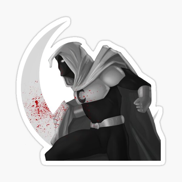 "Moon - Knight" Sticker by Mariamurphree | Redbubble