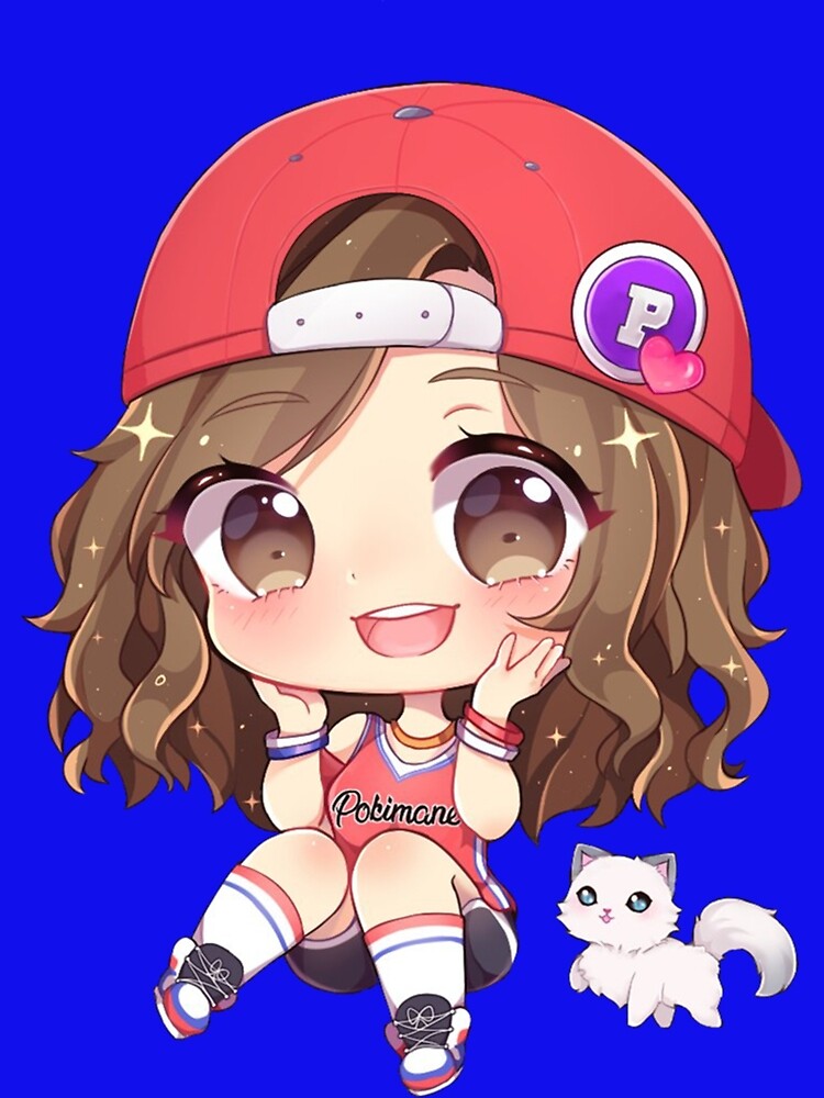 "Pokimane Fanart Sticker" Art Print for Sale by PedroDea | Redbubble