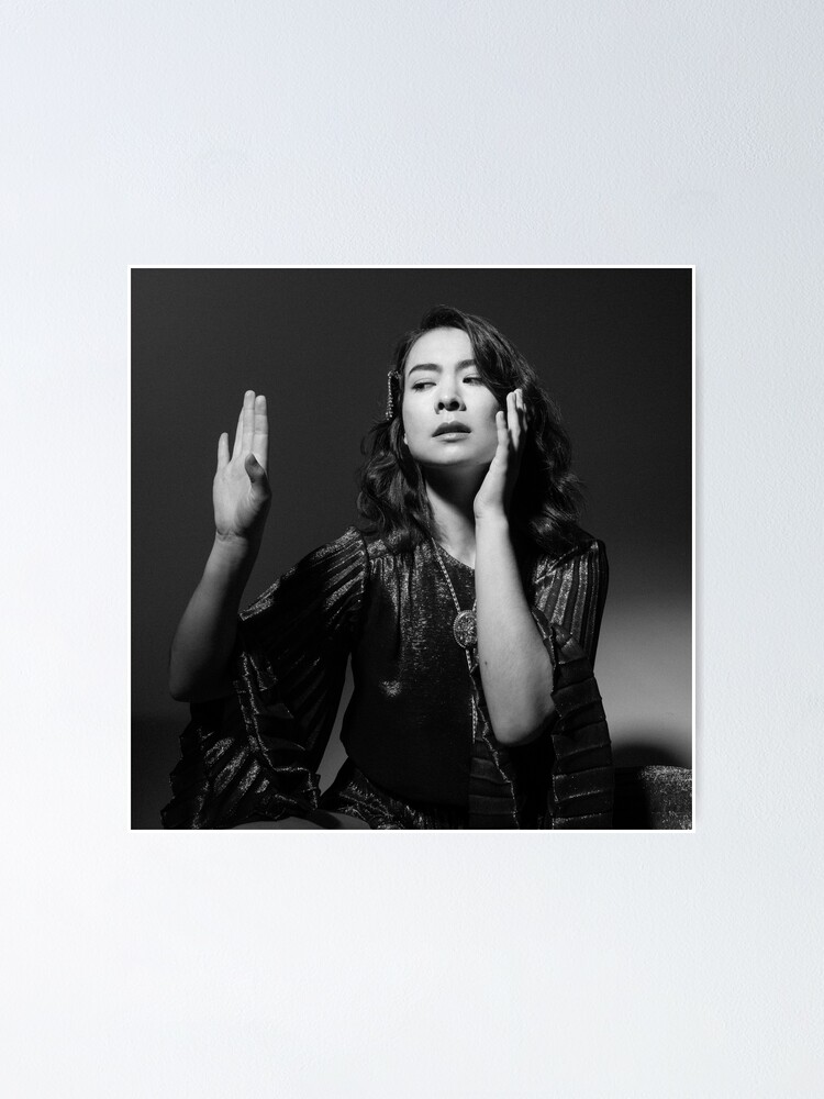 "Beauty Woman Mitski Harry Black And White Poster" Poster for Sale by ...