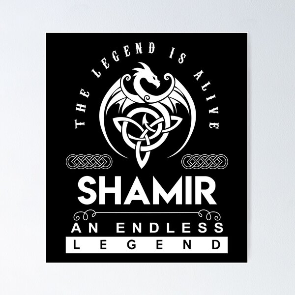 Póster for Sale con la obra «Camiseta con el nombre de Shamir - Shamir ...