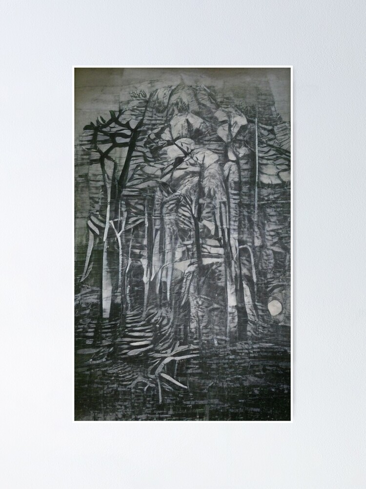 "Forest Etching style Art" Poster for Sale by NeuralProd | Redbubble