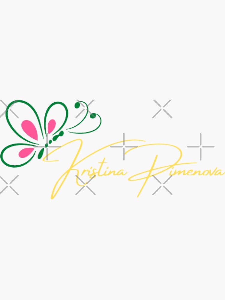 "Kristina Pimenova" Sticker for Sale by woodcasa | Redbubble