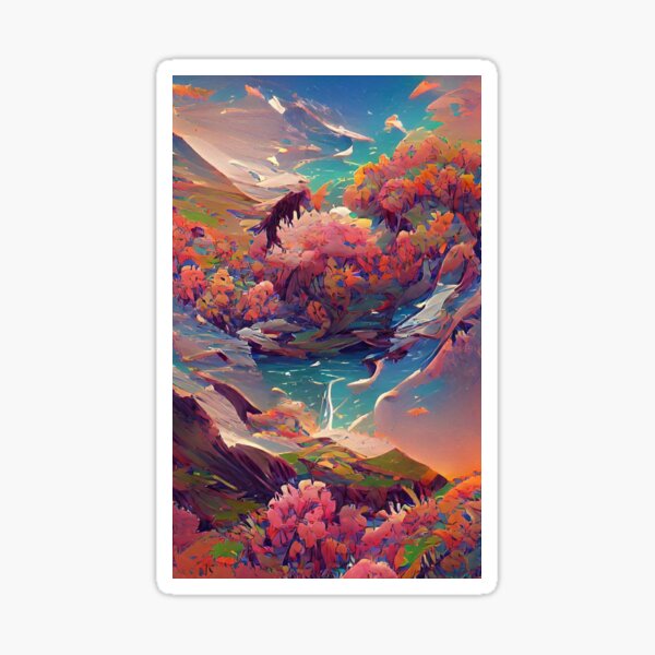 "Nature Provenance style Art" Sticker for Sale by NeuralProd | Redbubble