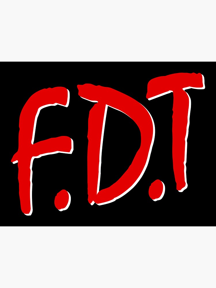 "FDT" Sticker for Sale by boombapbeatnik | Redbubble