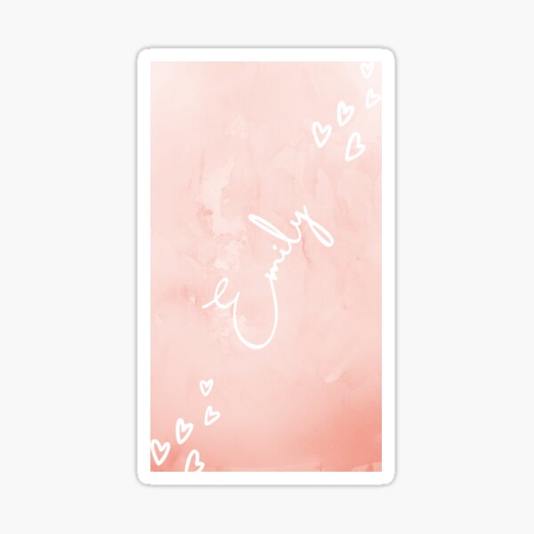 "Emily" Sticker for Sale by boki987 | Redbubble