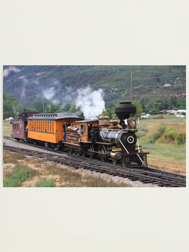 Lámina fotográfica «Eureka & Palisade Steam Train Locomotora histórica ...