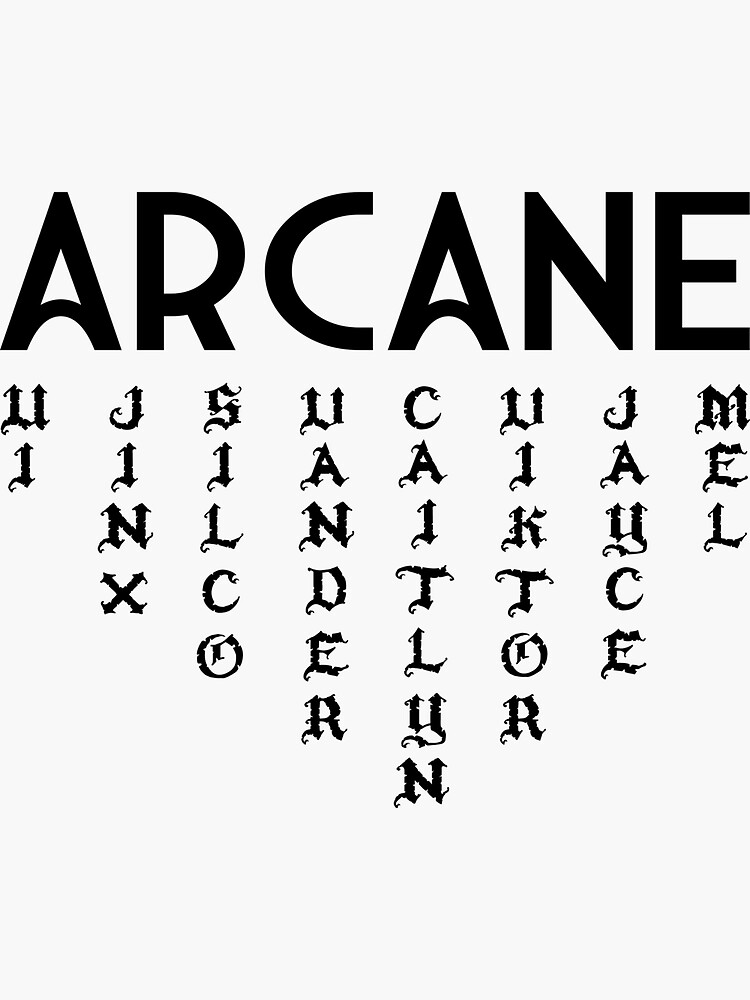 "Arcane" Sticker by magicdecor | Redbubble