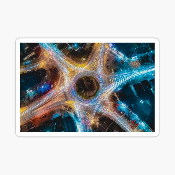 "Walkinstown Roundabout From Above" Sticker for Sale by RedRockRising ...