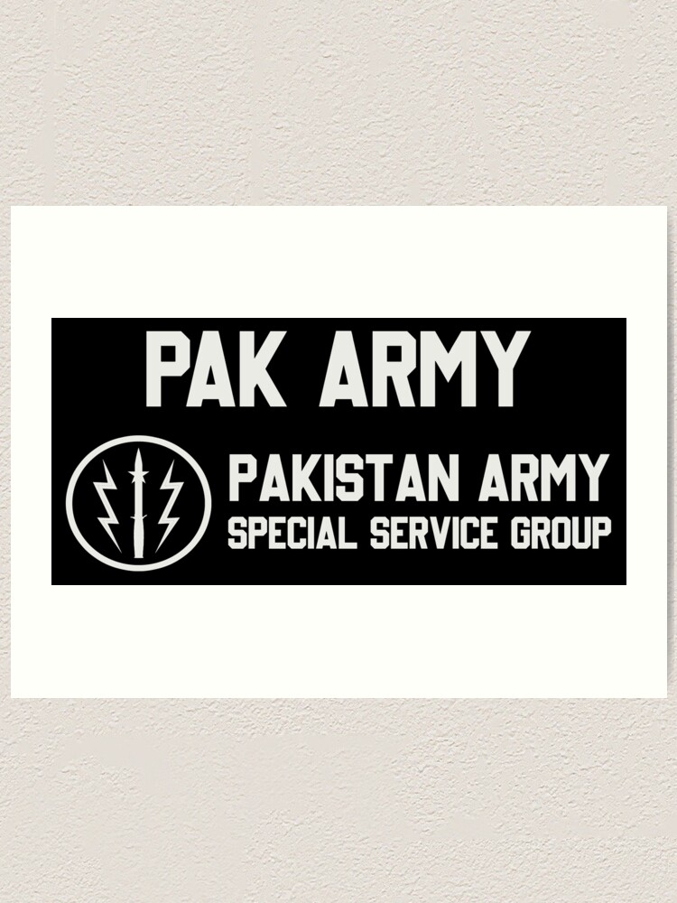 "Pakistan Pak Army SSG Pakistani Special Force #1790" Art Print by Rare ...