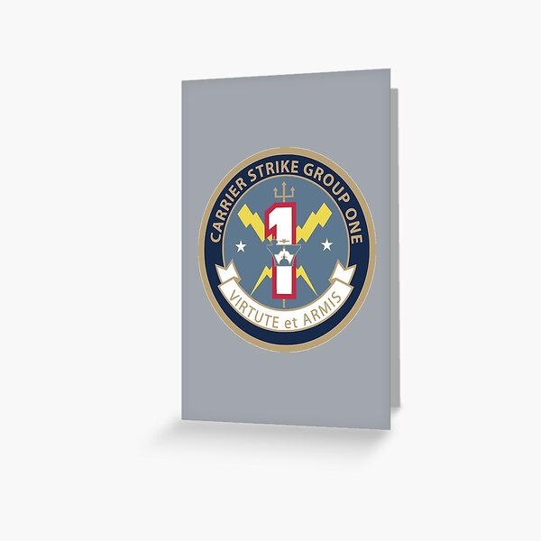 "Carrier Strike Group One (US Navy)" Greeting Card by wordwidesymbols ...