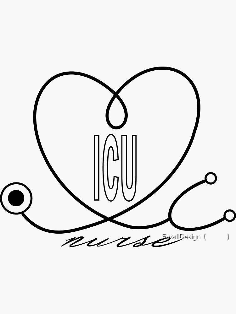 "ICU Nurse | intensive care unit | Funny Nurse design | Shirt | Sticker ...
