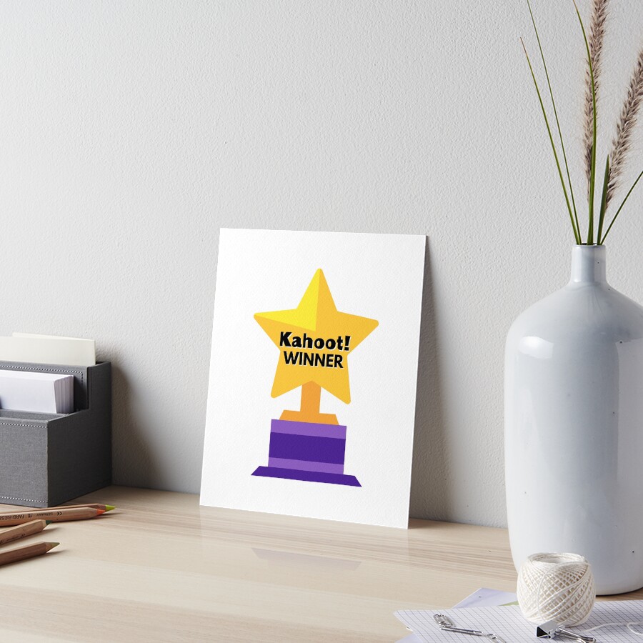 "Kahoot Winner" Art Board Print by ladylaughprints | Redbubble