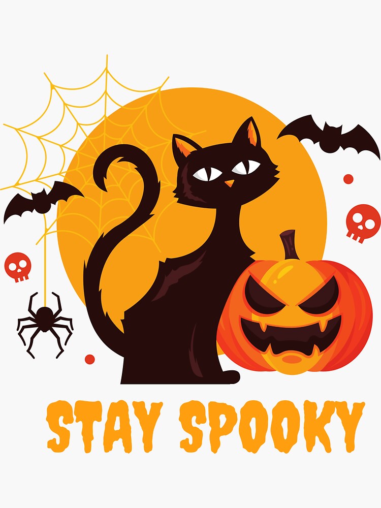 "stay spooky" Sticker by Novanpr | Redbubble