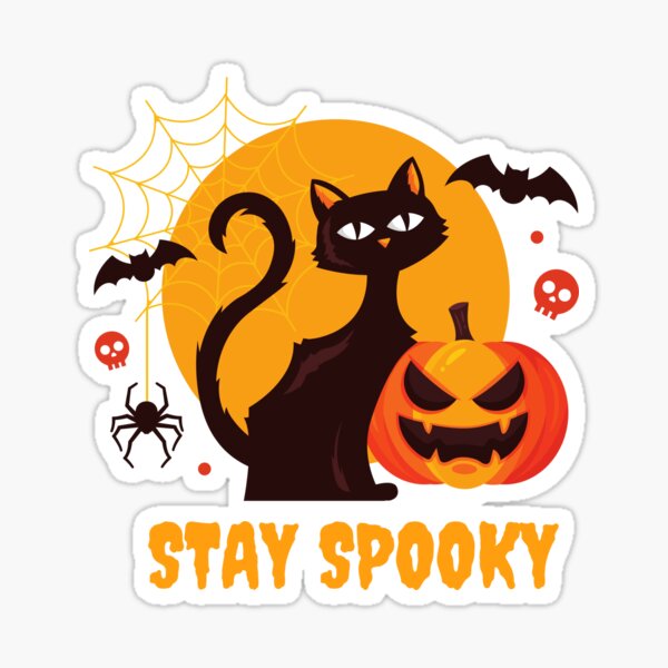 "stay spooky" Sticker by Novanpr | Redbubble