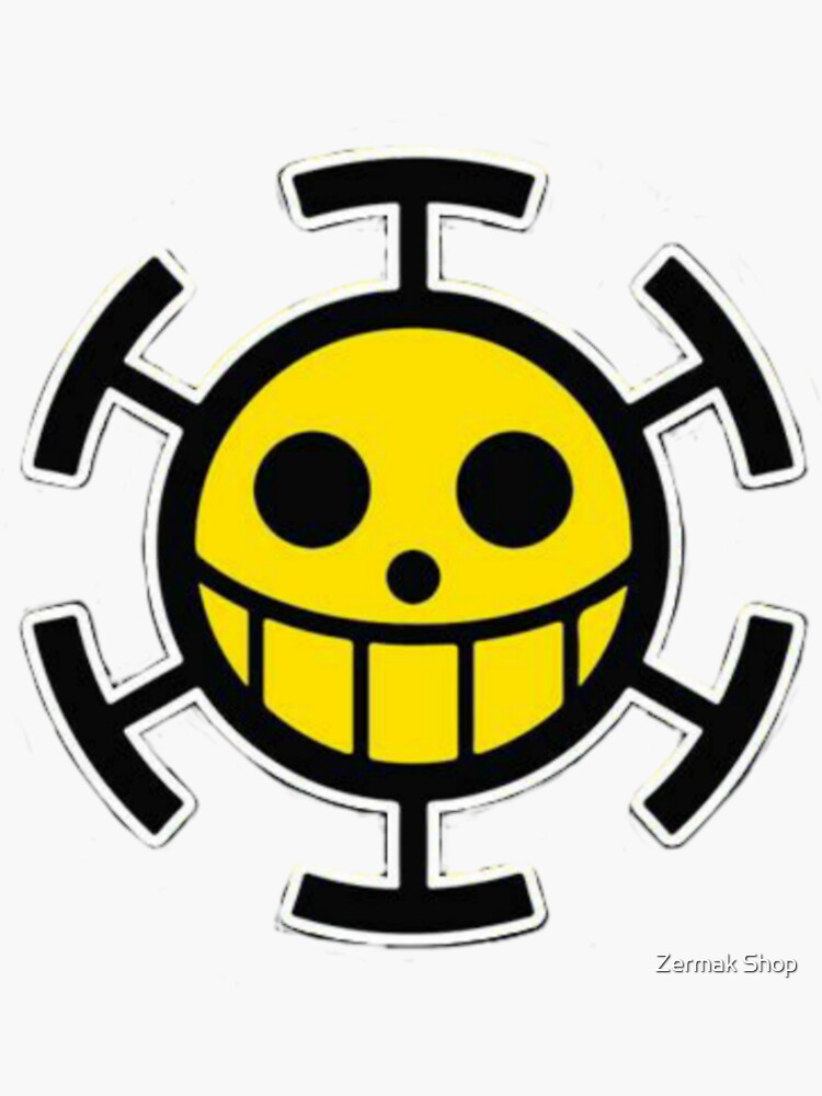 "Trafalgar D. Water Law" Sticker for Sale by Zermak Shop | Redbubble