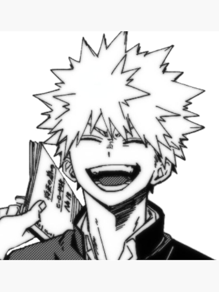 "Katsuki Bakugo smiling" Poster by animervd1 | Redbubble