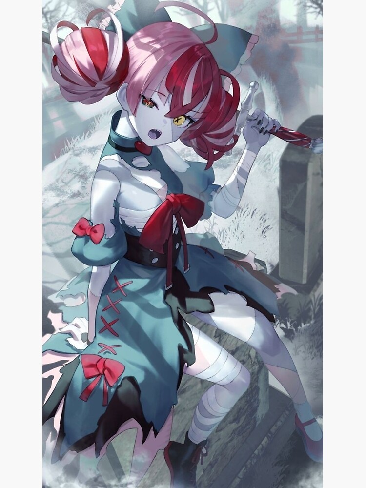 "Ollie on a graveyard || Anime girl" Poster for Sale by AszaAri | Redbubble