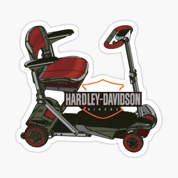 "Mobility Scooter Cartoon" Sticker for Sale by Centuryvault | Redbubble