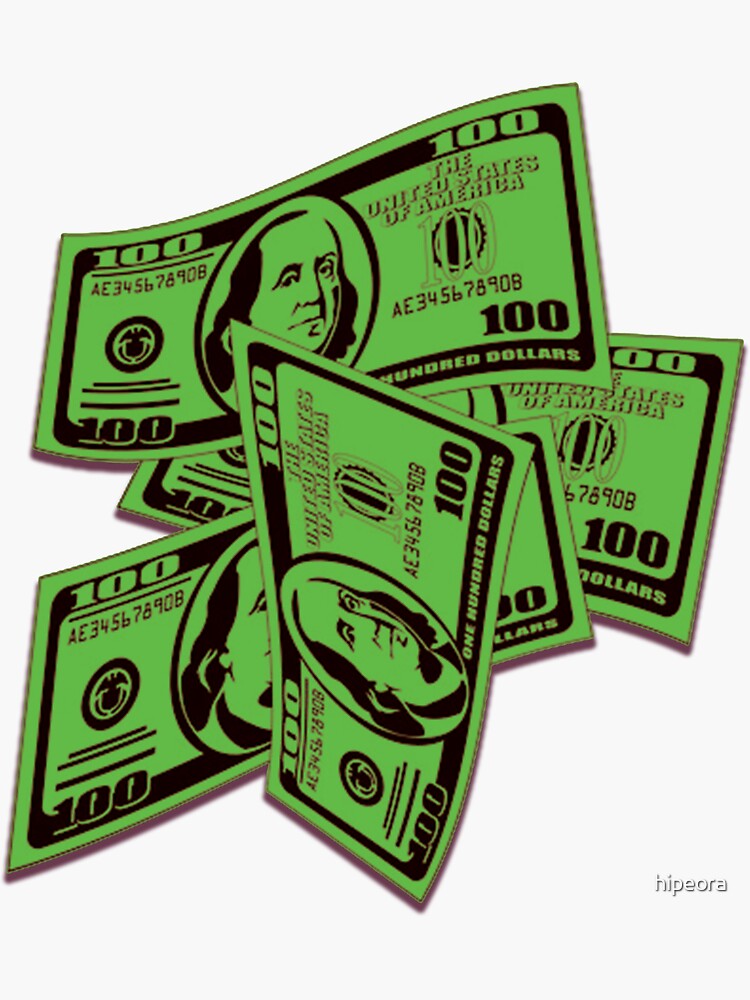 "Money, Money, Money" Sticker by nikolof | Redbubble