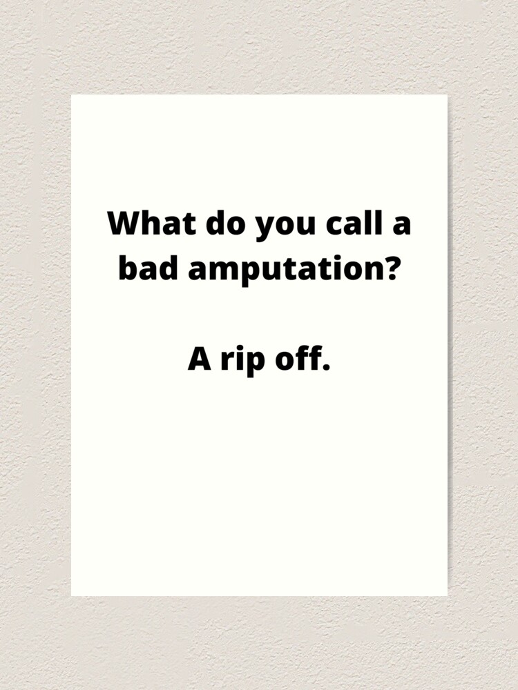 "A Rip Off, Amputee Joke, Amputee Humour, Amputee, Amputee, Amputee ...
