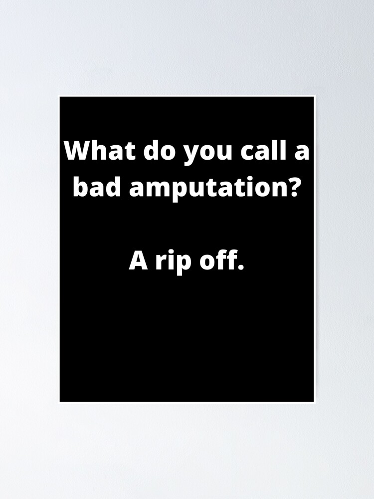 "A Rip Off, Amputee Joke, Amputee Humour, Amputee, Amputee, Amputee ...