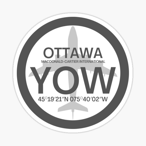 "Ottawa - YOW - Ottawa International Airport" Sticker for Sale by ...