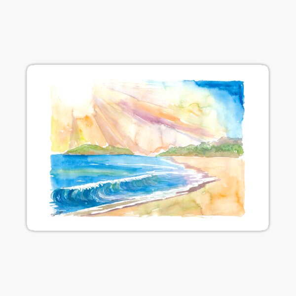 "Goa India Dream Beach Indian Ocean Swell" Sticker for Sale by ...