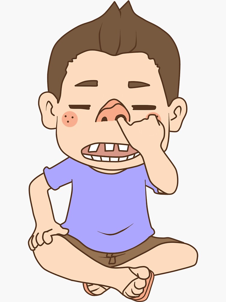 "Booger Boy" Sticker for Sale by CuteNCool | Redbubble
