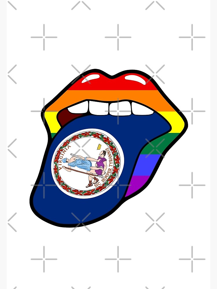 "Virginia LGBT Rainbow Flag , Virginia USA Pride Flag, Cute LGBT ...