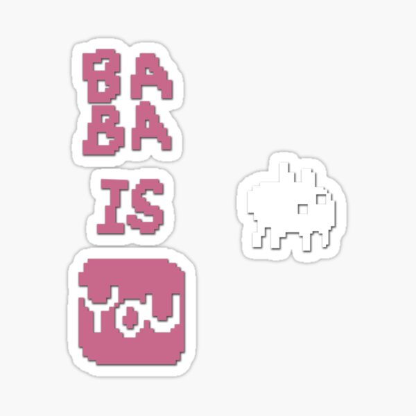 "Baba Is You 1 Sticker" Sticker for Sale by harleyswan | Redbubble