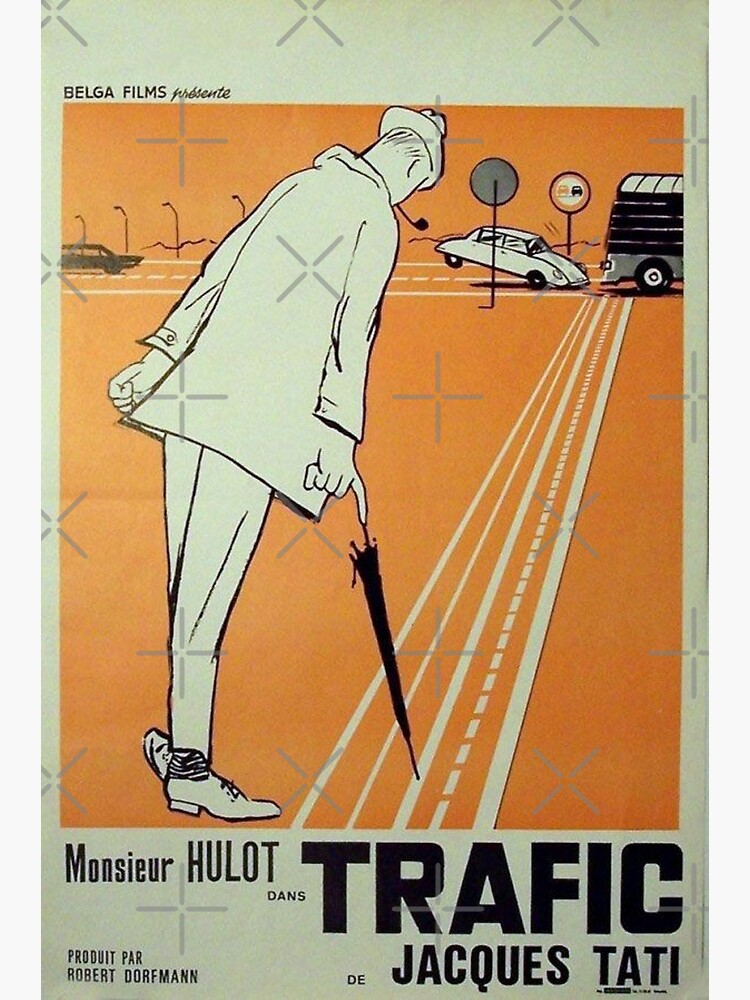 "Traffic by Jacques Tati Movie Poster" Art Print for Sale by ...