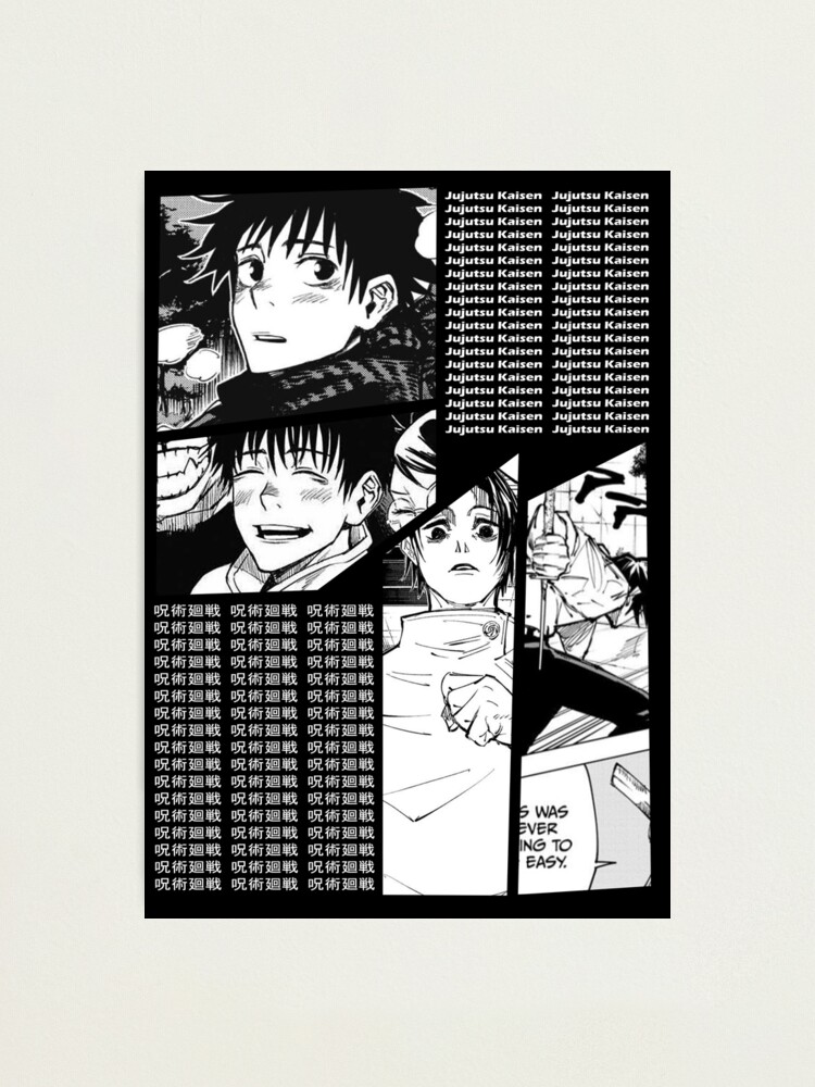 "Megumi Fushiguro Jujutsu Kaisen Manga Panel Anime Design ...
