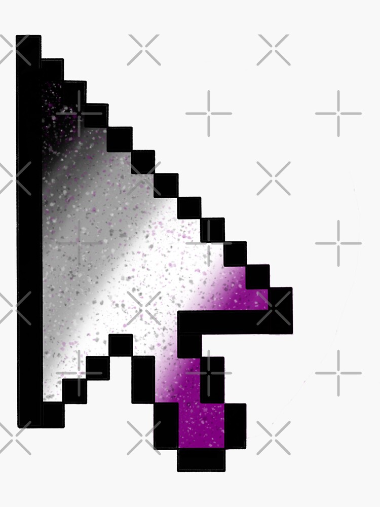 "Asexual Pride Computer Cursor" Sticker for Sale by brookelpetefish ...