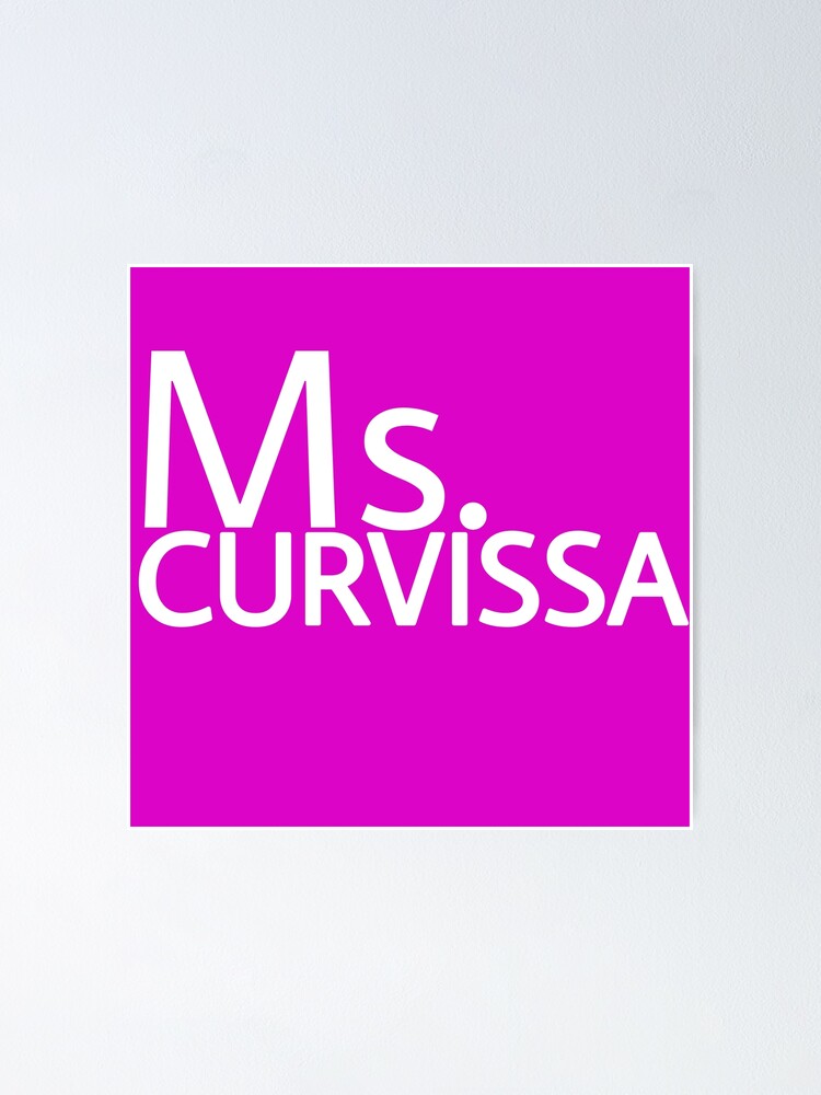 "Curvissa Curvy Girls Plus Size Model Advert Quotes " Poster by Angees ...