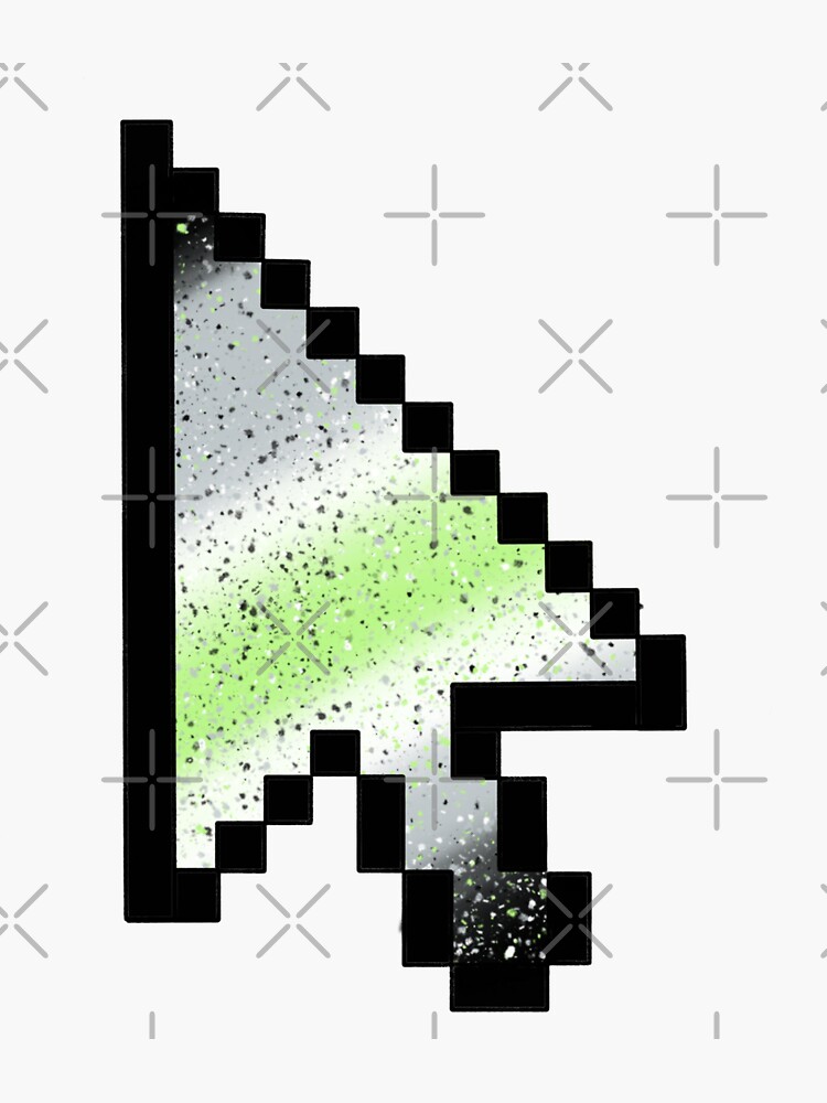 "Agender Pride Computer Cursor" Sticker for Sale by brookelpetefish ...