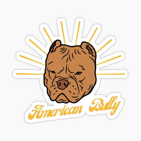 "American Bully " Sticker for Sale by Pitbull-Planet | Redbubble