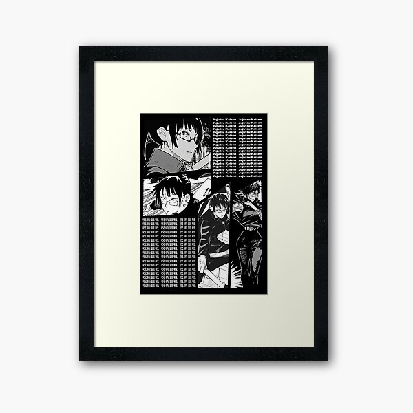 "Maki Zenin Jujutsu Kaisen Manga Panel Anime Design " Framed Art Print ...