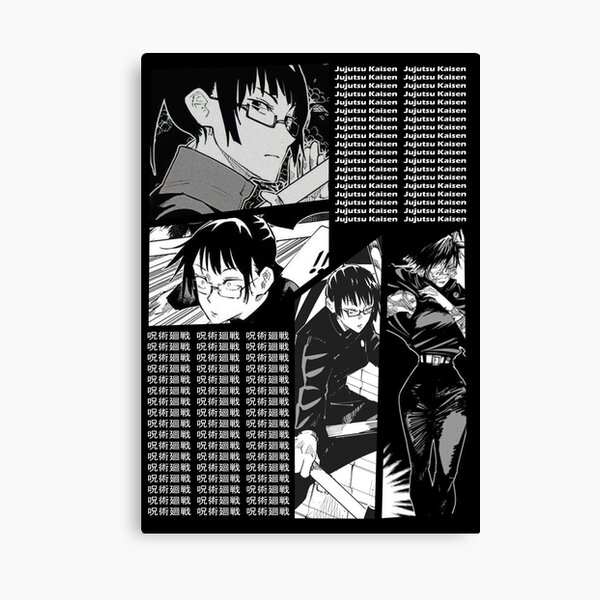 "Maki Zenin Jujutsu Kaisen Manga Panel Anime Design " Canvas Print by ...