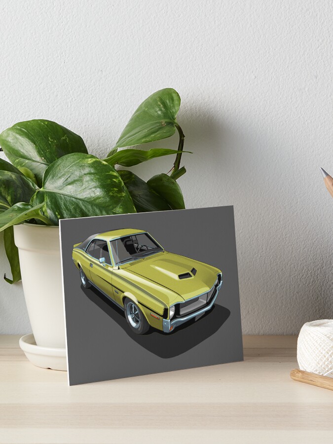 "AMC Javelin SST in Golden Lime" Art Board Print for Sale by candc ...